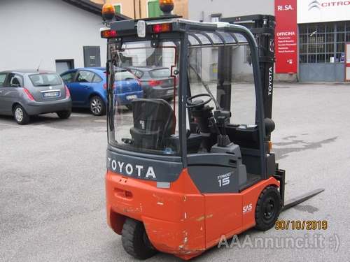 CARRELLO ELEVATORE TOYOTA 7FBEST15 COME NUOVO, ottimo stato - Monza